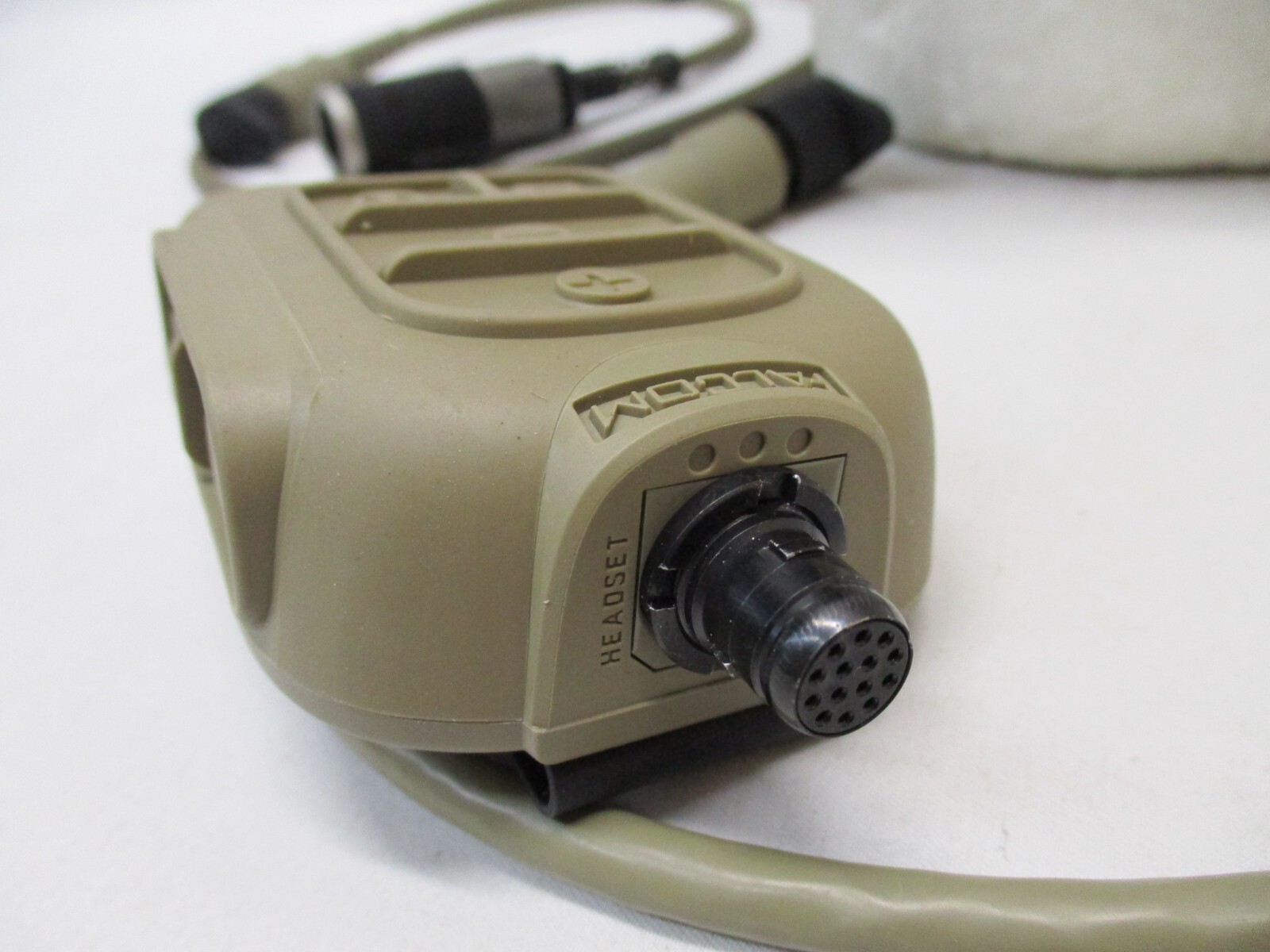 NWOT FALCOM MILITARY RADIO TACTICAL HEADSET USMC ARMY COMMS w. PTT ...