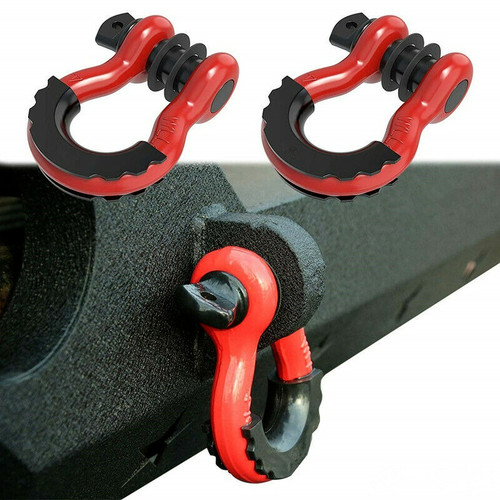 2Pcs 4.75 Tons U Hook Hauling Hook Off-Road Trailer Hook Automobile Shackle New | eBay