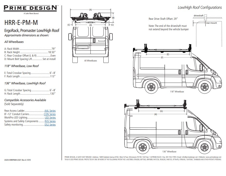 Prime Design HRR-E-PM-M, ROT-ROT 2CBR SLIDE PROMASTER 14+ | eBay