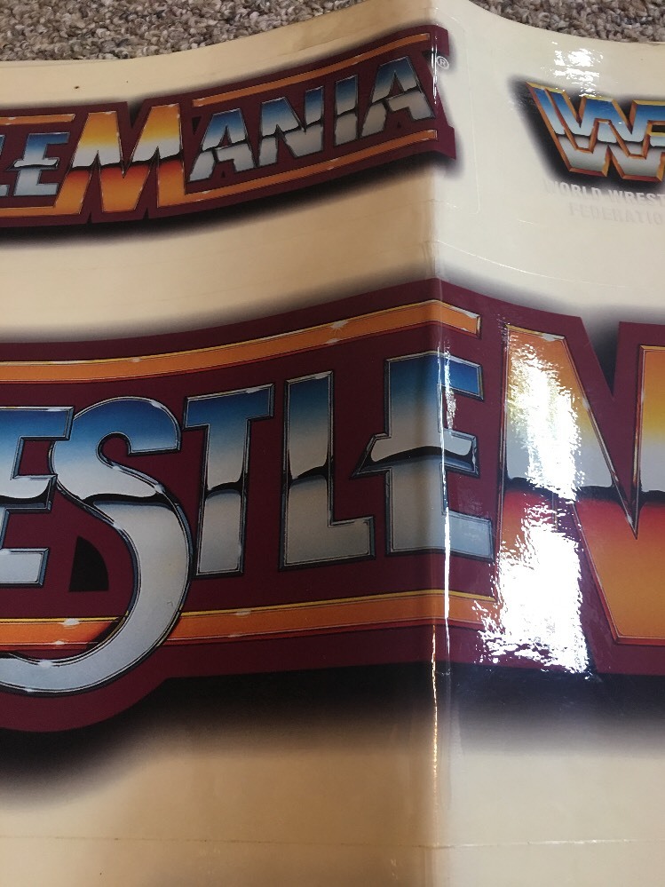 Arcade WrestleMania WWF Decal Vinyl Sticker Graphics Sheet 31-2307-3 ...