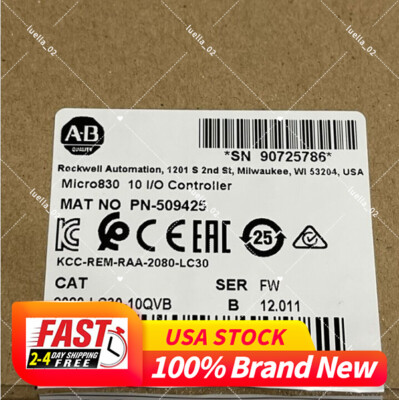 AB New Factory Sealed 2080-LC30-10QVB Micro830 10 I/O Controller Free ...