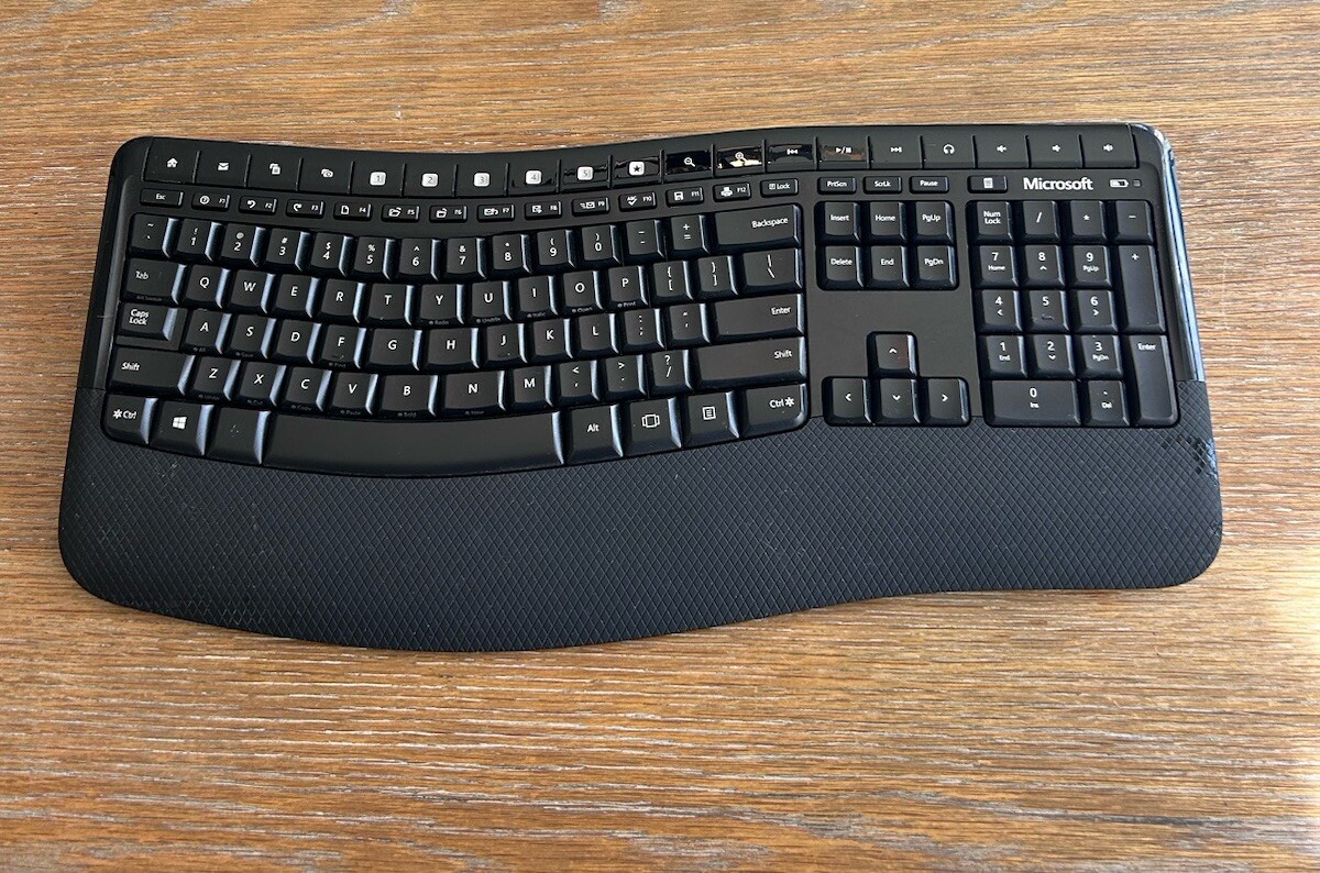 Microsoft X938881-001 Wireless Comfort Keyboard 5050 Model 1728 ...
