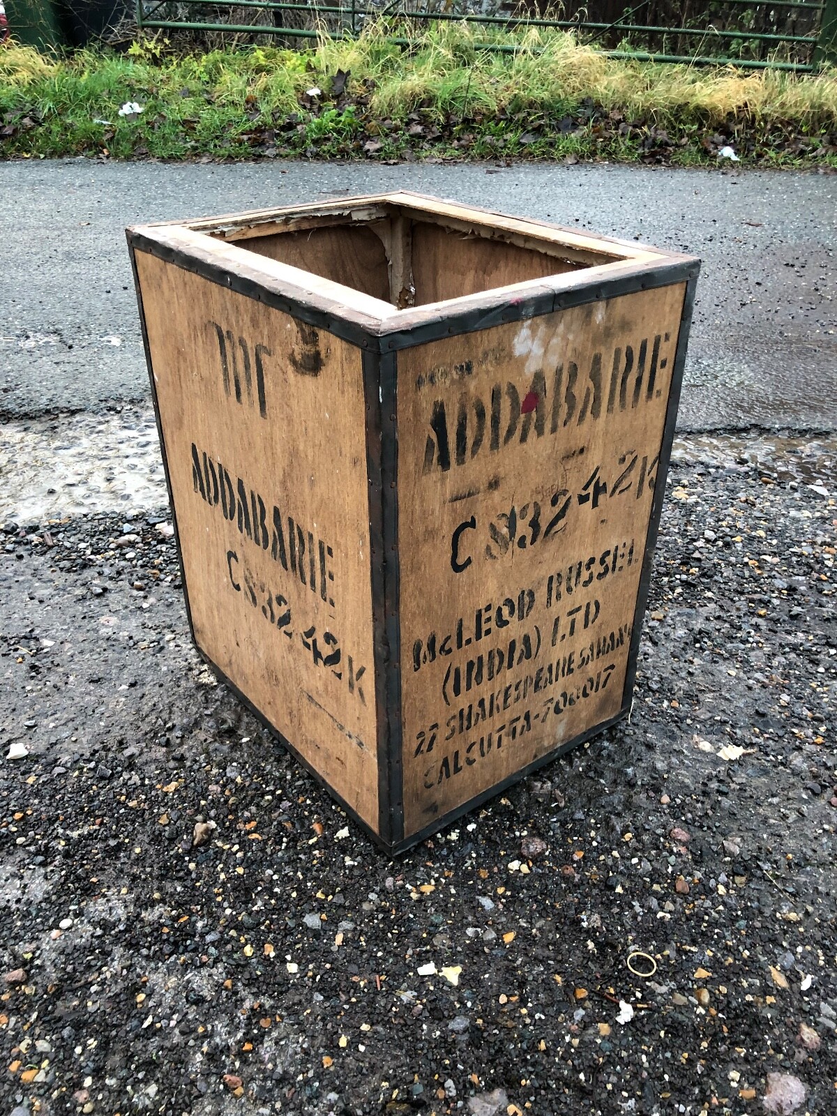 Vintage Wooden Tea Chest Crate Storage | eBay UK