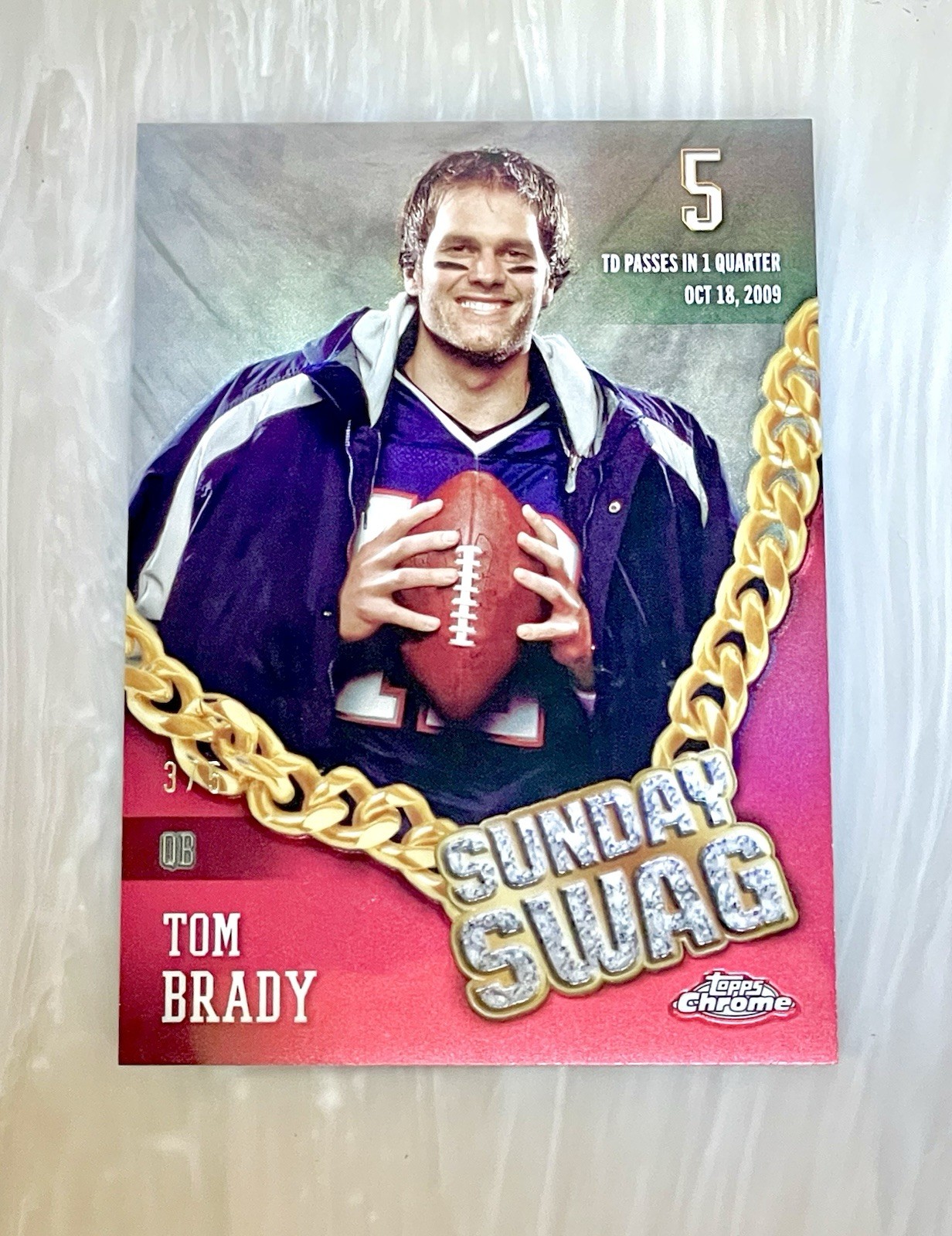 2024 Topps Chrome Football - RARE Sunday Swag TOM BRADY /5 (Patriots) # ...