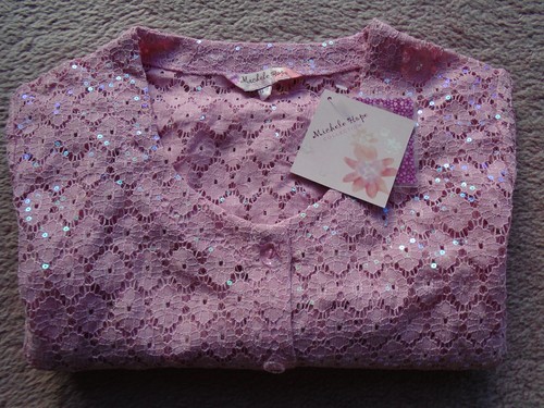 Ladies Long Line Pink Sequened 'Michele Hope' Collection 14/16 Top | eBay