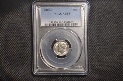 2007-P Dime - PCGS AU58. Defective. Excess metal on the torch. | eBay