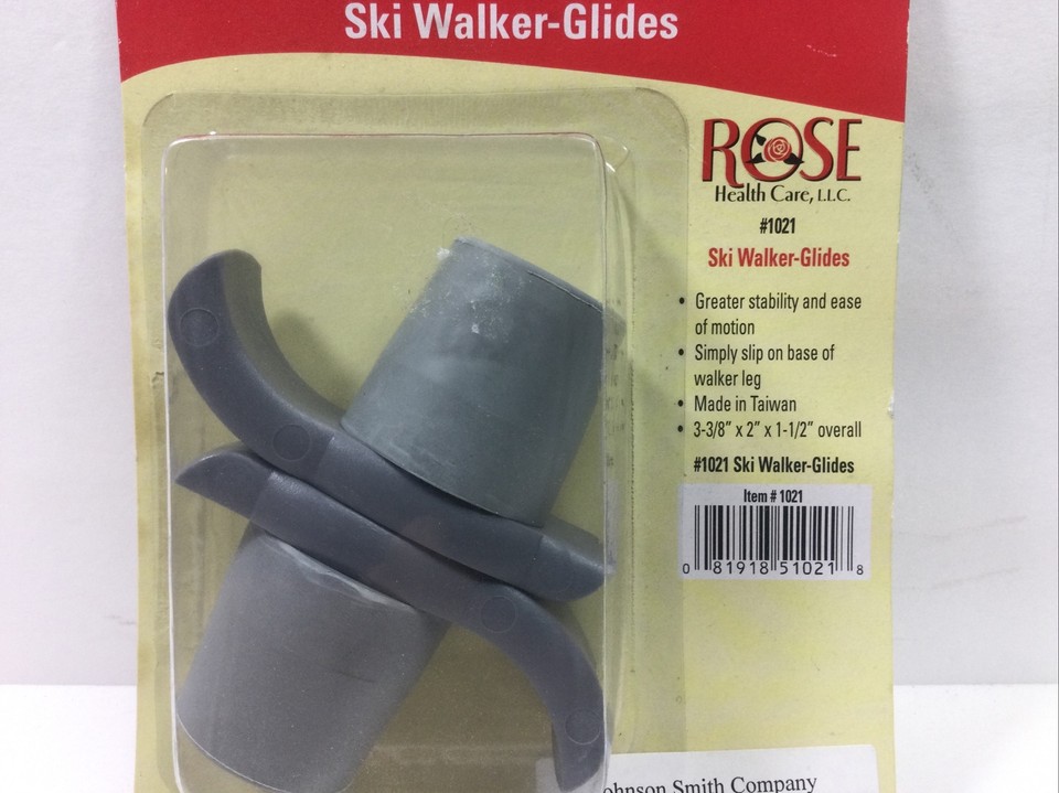 Ski Walker Glides 2 Pack 3 3/8 x 2 x 1 .5 Fits Most Walkers | eBay