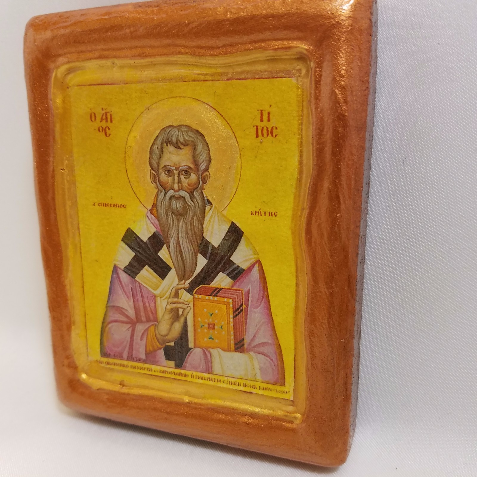 Saint Titos Tito of Crete Portrait Art Ikona Ikone Greek Byzantine ...
