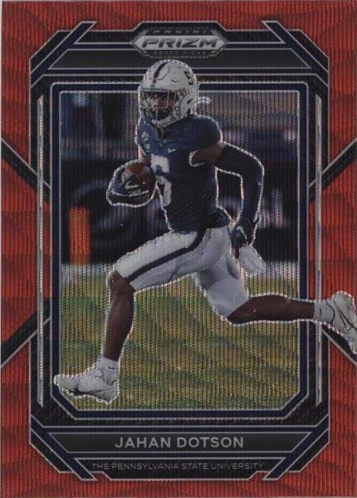2023 Panini Prizm Draft Picks - Jahan Dotson #44 Ruby Wave Prizm for ...