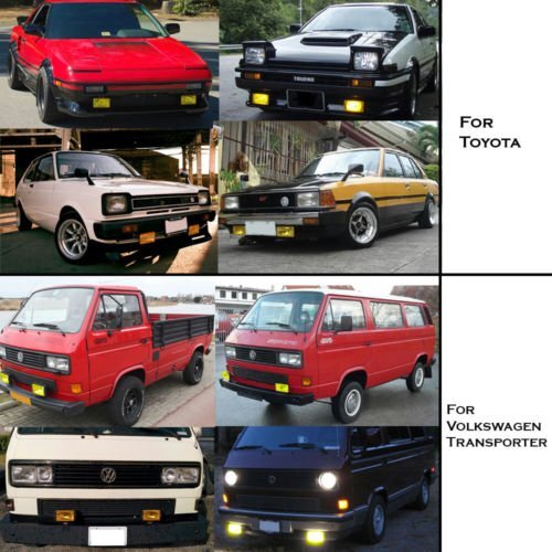 Universal Fog Light Spot Lamp H3 12V 55W Yellow Adjustable Fit For MR2 ...