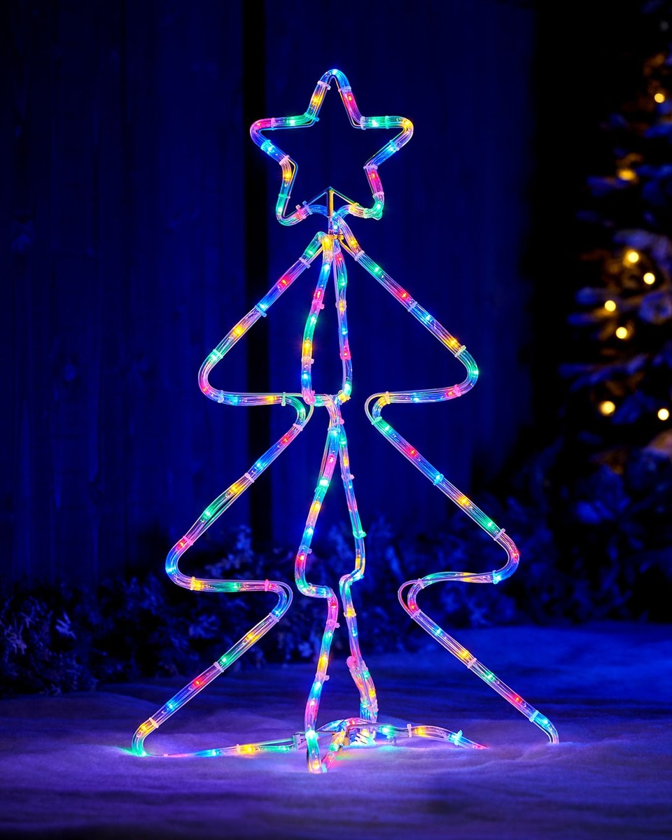 Rope Lighting Around Tree