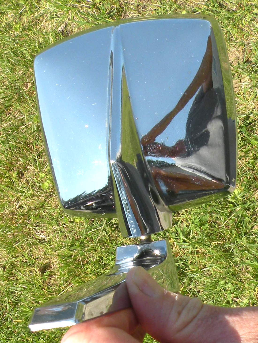 Vintage Chrome Roberk Square Rear View Side Mirror # 2570-2 | eBay