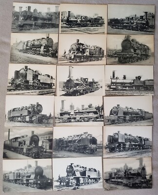 RAILWAY TRAIN LOCOMOTIVES STATION ENGINEER FRANCE 54 Vintage Postcards ...