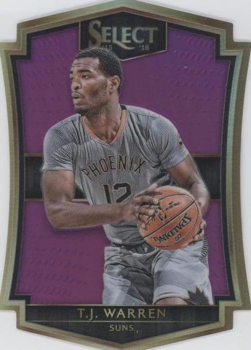 2015-16 Panini Select - Premier Level Die-Cut T.J. Warren #189 Purple ...