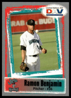 2011 DAV Minors Ramon Benjamin #354 Team Card Jupiter Hammerheads | eBay