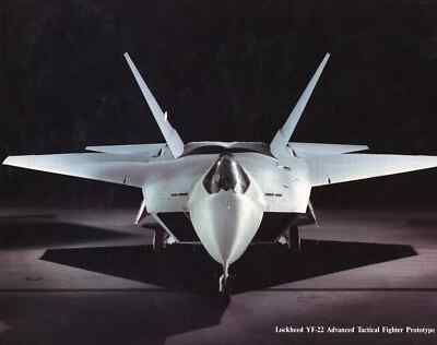 LOCKHEED YF-22 TACTICAL Jet FIGHTER Plane Retro Vintage Poster Photo ...