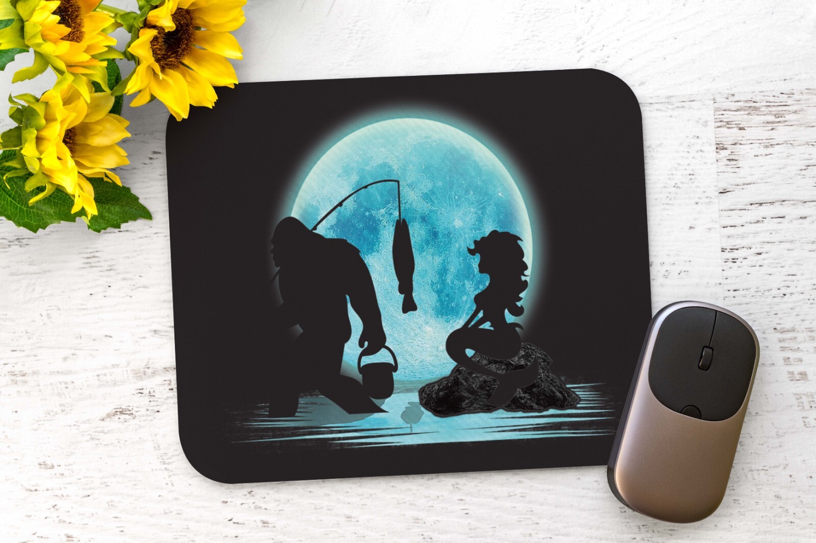 Bigfoot Mousepad - Green Alien UFO - Sasquatch Yeti - Mouse Pad | eBay