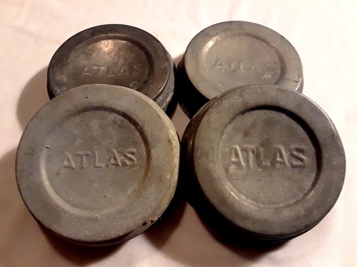 ZINC LIDS ~ ATLAS Genuine BOYD CAP Antique Mason Jar Canning Porcelain ...