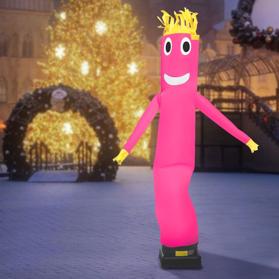 3m Inflatable Advertising Air Puppet Tube Man Wavy Wind Sky Dancer Pink ...