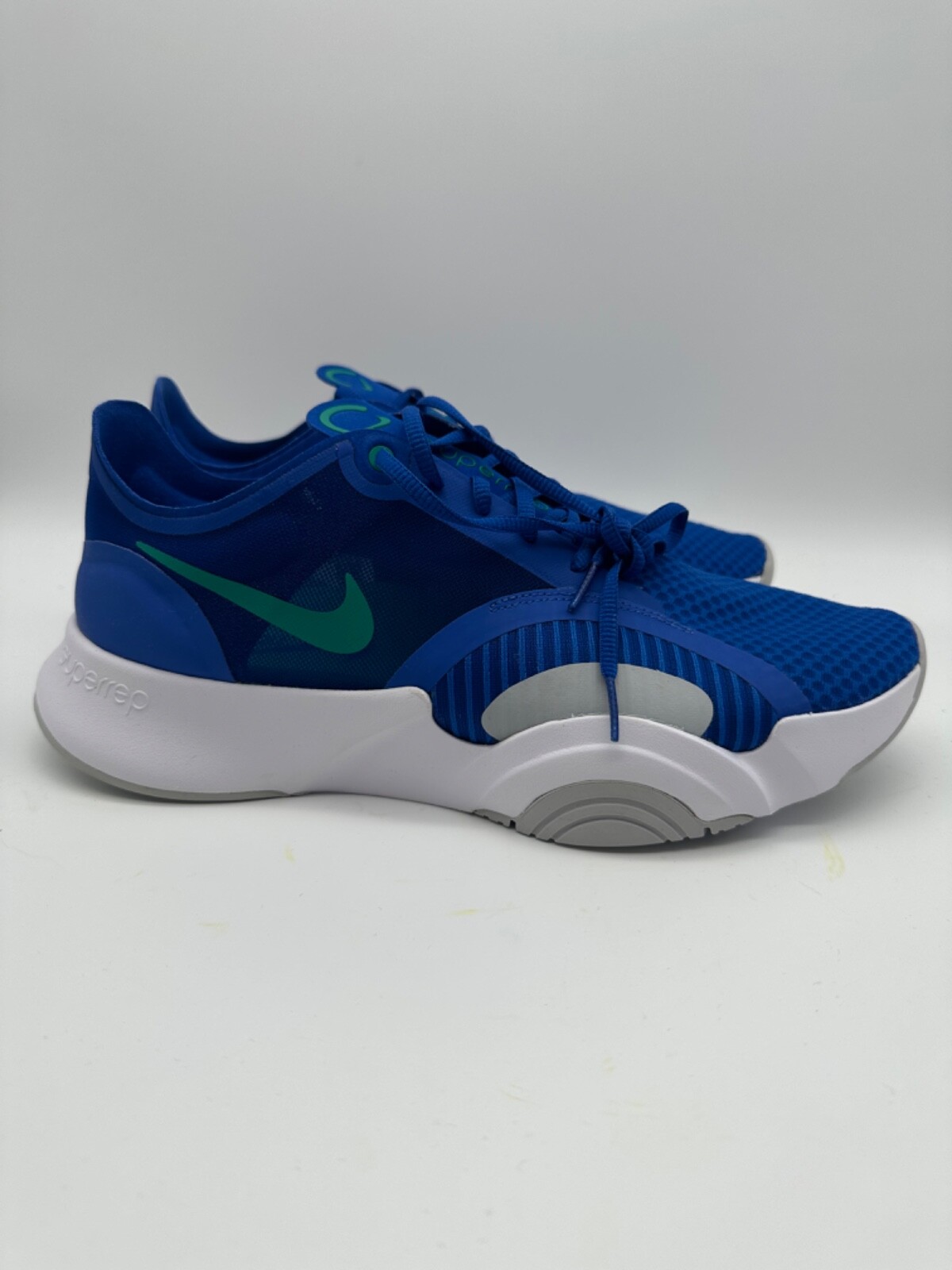 BRAND NEW RARE Men's Nike Superrep Go Mesh Sz 10 Sneakers Blue/White ...