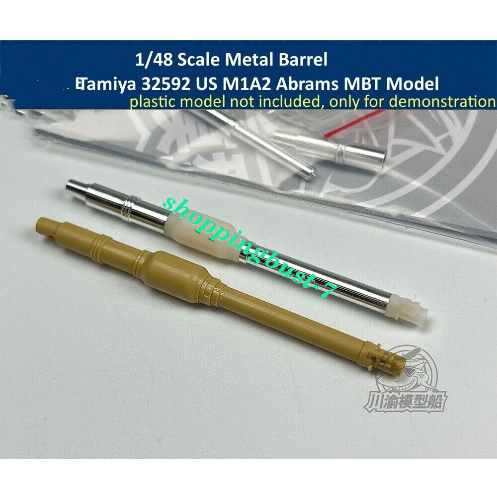 1/48 US M1A2 Abrams Main Battle Tank Metal Barrel for Tamiya 32592 ...