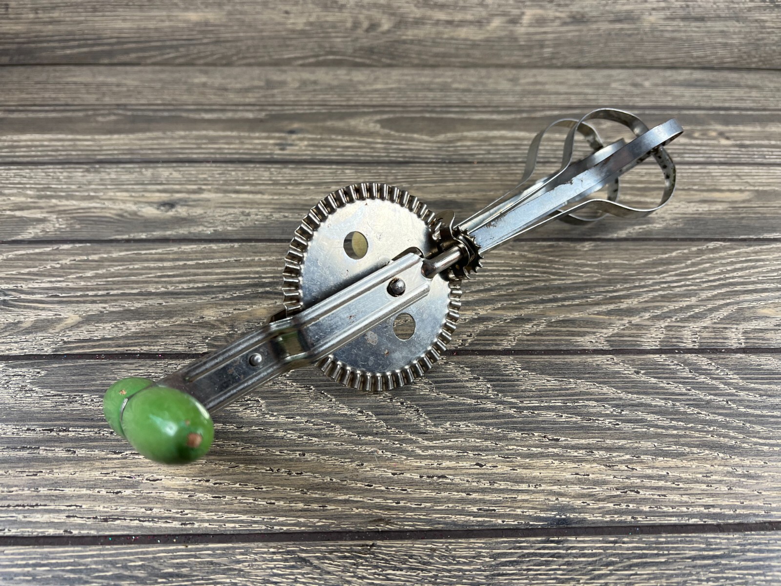 A&J High Speed Super Center Drive Beater Green Handle Kitchen Utensil ...