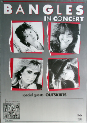 BANGLES - 1986 - Plakat - In Concert - Different Light Tour - Poster ...