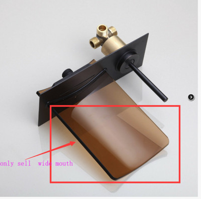 Glass Spout Only For The Wall Mount Waterfall Mixer Tap Without Faucet ...