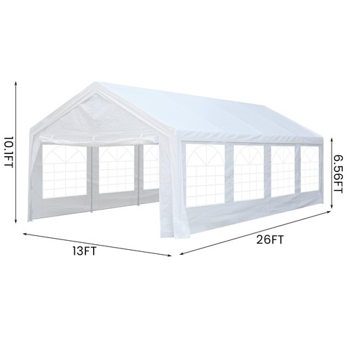 13x26 ft Party Tent Outdoor Wedding Event Shelters Heavy Duty Canopy ...