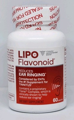 Lipo Flavonoid Tinnitus Relief For Ringing Ears OTC Ear Health 60 ...