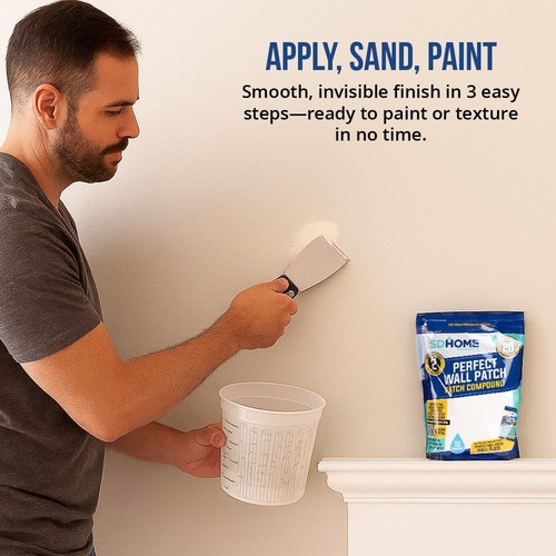 Drywall Repair Compound by SD Home, Fast-Drying Spackle Filler for ...
