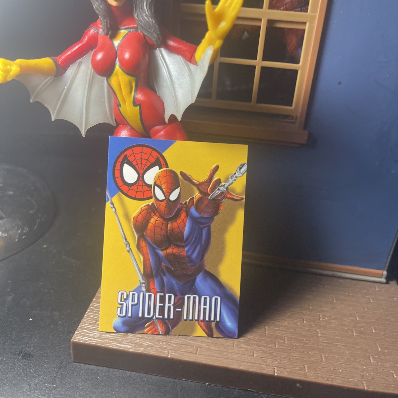 1996 Marvel Vision " SPIDER-MAN " EMBOSSED Base Trading Card #1 | eBay