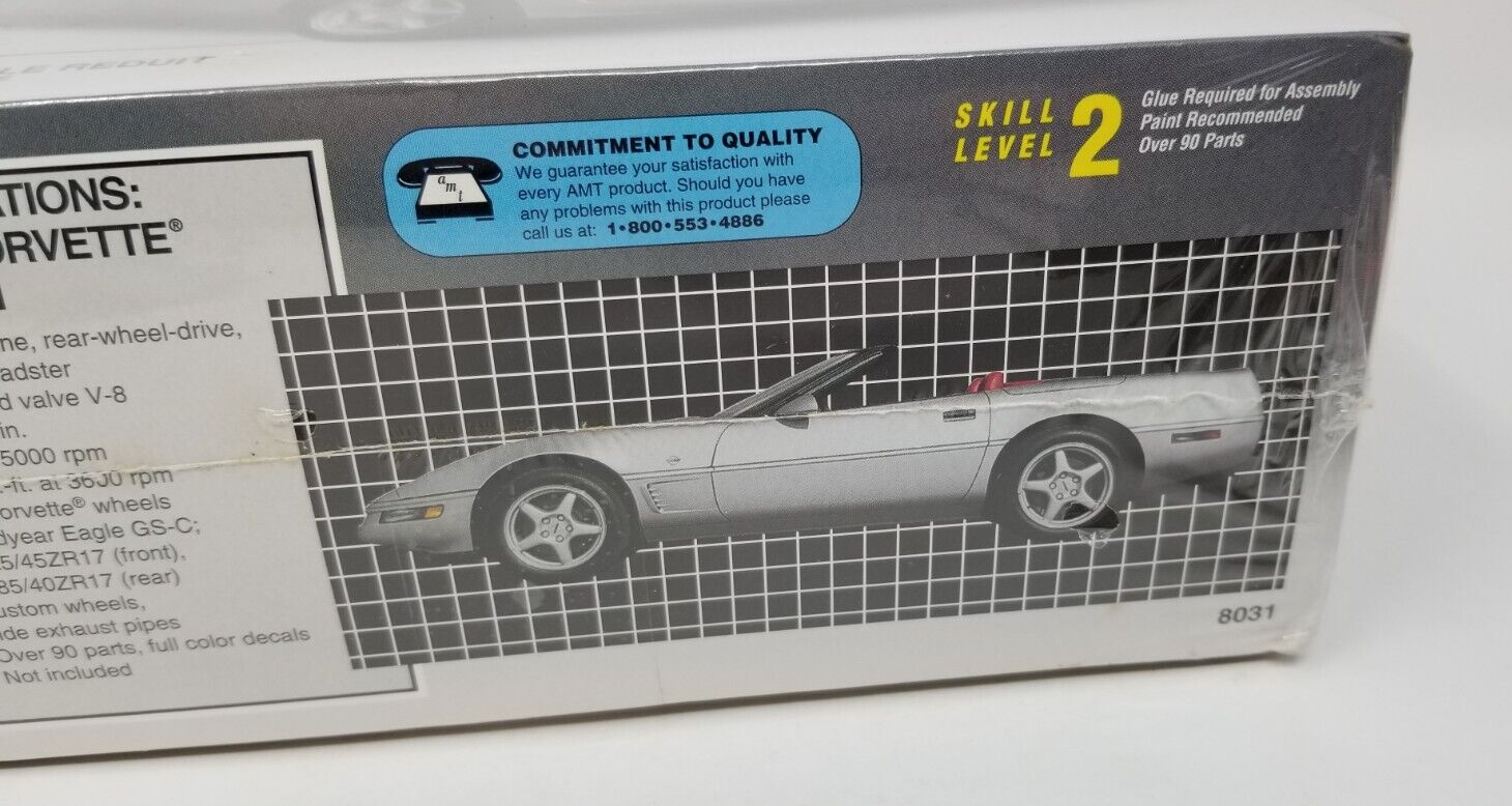 AMT ERTL 1996 Chevrolet Corvette Collector Edition 1/25 Model Kit #8031 ...