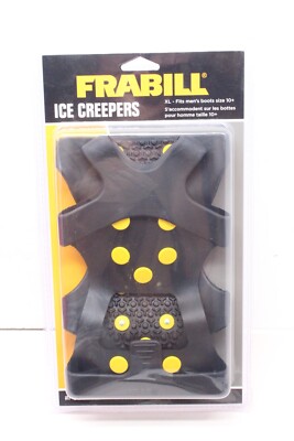 Frabill Ice Creeper Crampons Cleats Winter Grip Sole Fishing XL Fits 10 ...