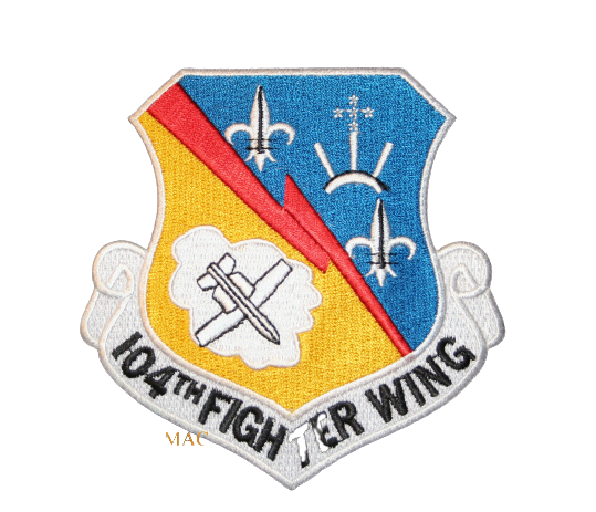 104TH FIGHTER WING HAT PATCH CAP US AIR FORCE AFB BARNES ANG PIN UP F15 ...