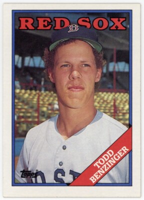 1988 Topps #96 Todd Benzinger Boston Red Sox Baseball Card RC | eBay