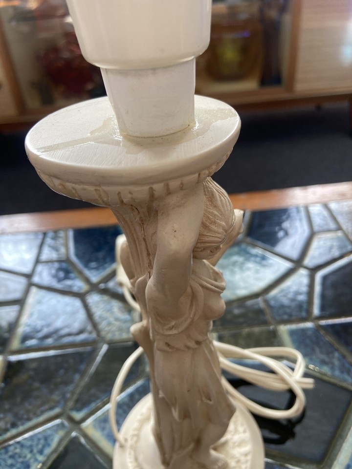 Working Vintage Porcelain Greek Roman Goddess Women Table Lamp 31cm ...