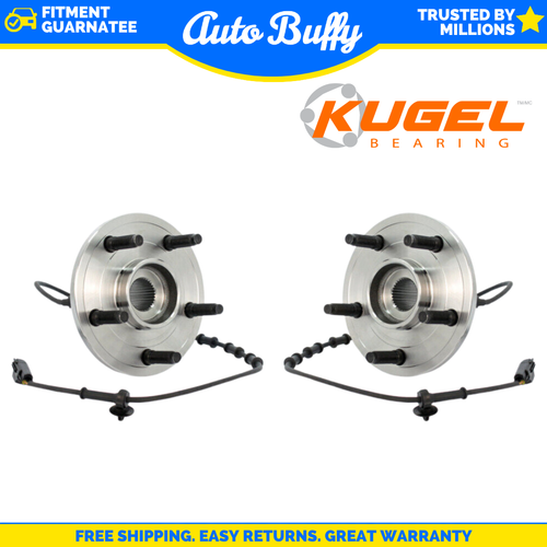 Front Wheel Bearing & Hub Assembly Pair For 2002-2005 Dodge Ram 1500 4 ...