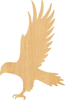 Hawk Laser Cut Out Wood Shape Craft Supply - Woodcraft Cutout | eBay