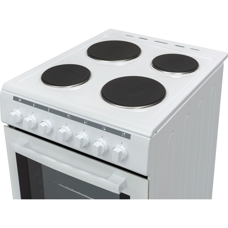 Electra B2B BEF50SEW 50cm Free Standing Electric Cooker with Solid ...