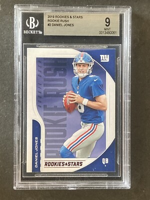 2019 Rookies & Stars R&S Daniel Jones Rush RC Giants MINT BGS 9 | eBay