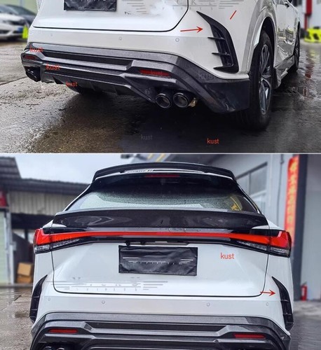 For 2023-2024 Lexus RX 350 350H Real carbon fiber Rear Bumper Side ...