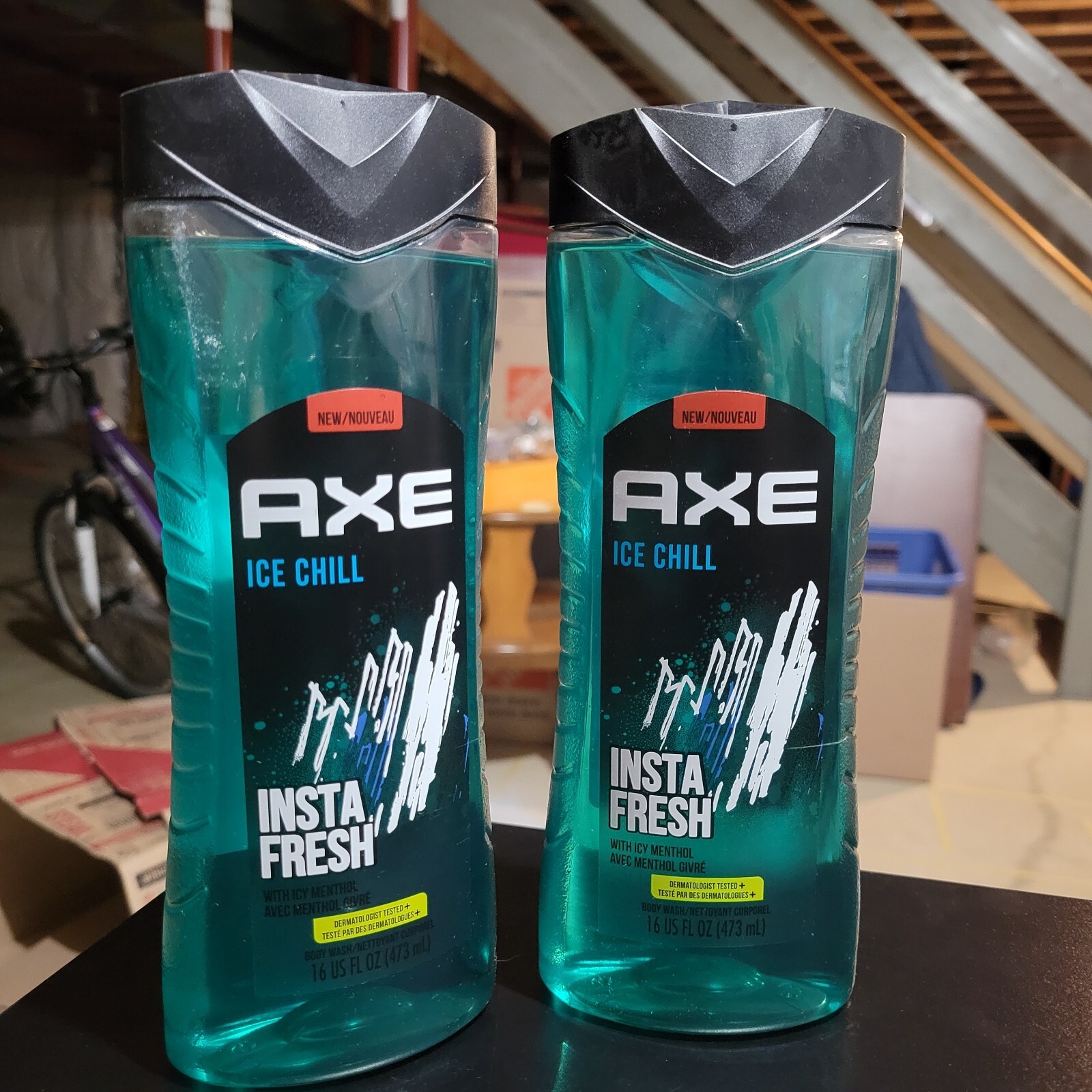 AXE ICE CHILL Insta Fresh Body Wash with Icy Menthol 16 oz NEW - 2 Pack ...