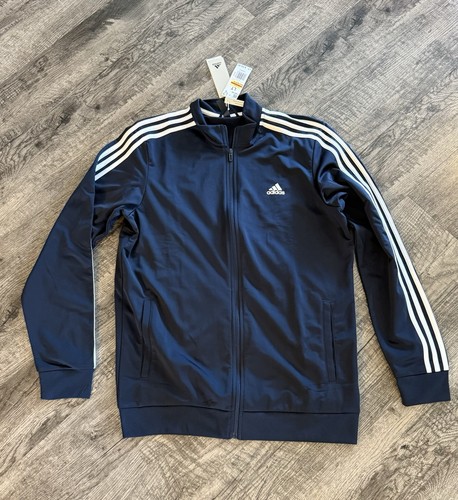 NWT Adidas Men’s Size LT Zip-Up Track Jacket Blue Large Tall | eBay