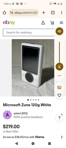 Microsoft Zune 30 Pink ( 30 GB ) Digital Media Player for sale online ...