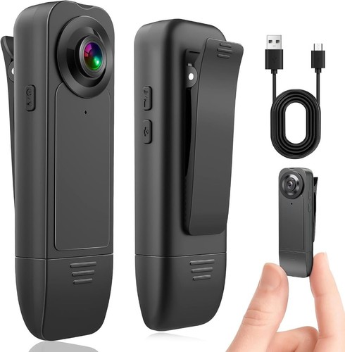 Mini Body Cam 1080P HD Police Body Camera, Wearable Video Recorder ...