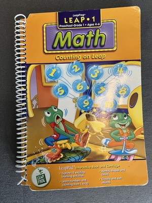 LeapFrog Leap 1 Math Preschool Grade 1 Age 4-6 Counting on Leap Book | eBay
