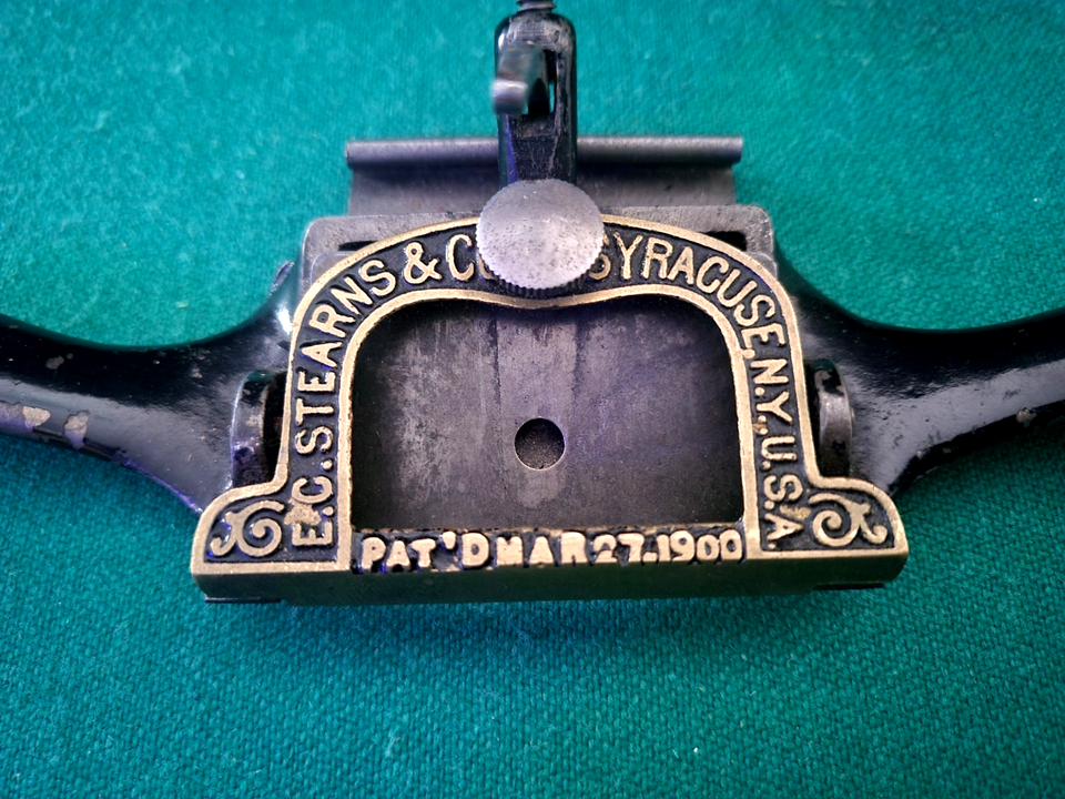 Antique Pat. Mar 27, 1900 E.C. Stearns & Co. Cast Iron Spokeshave ...
