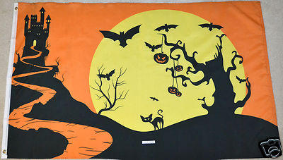 3' X 5' HALLOWEEN NIGHT HAUNTED CASTLE FLAG 3 X 5 | eBay