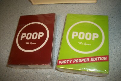 NIP Poop the Game plus Party Pooper Edition decks | eBay
